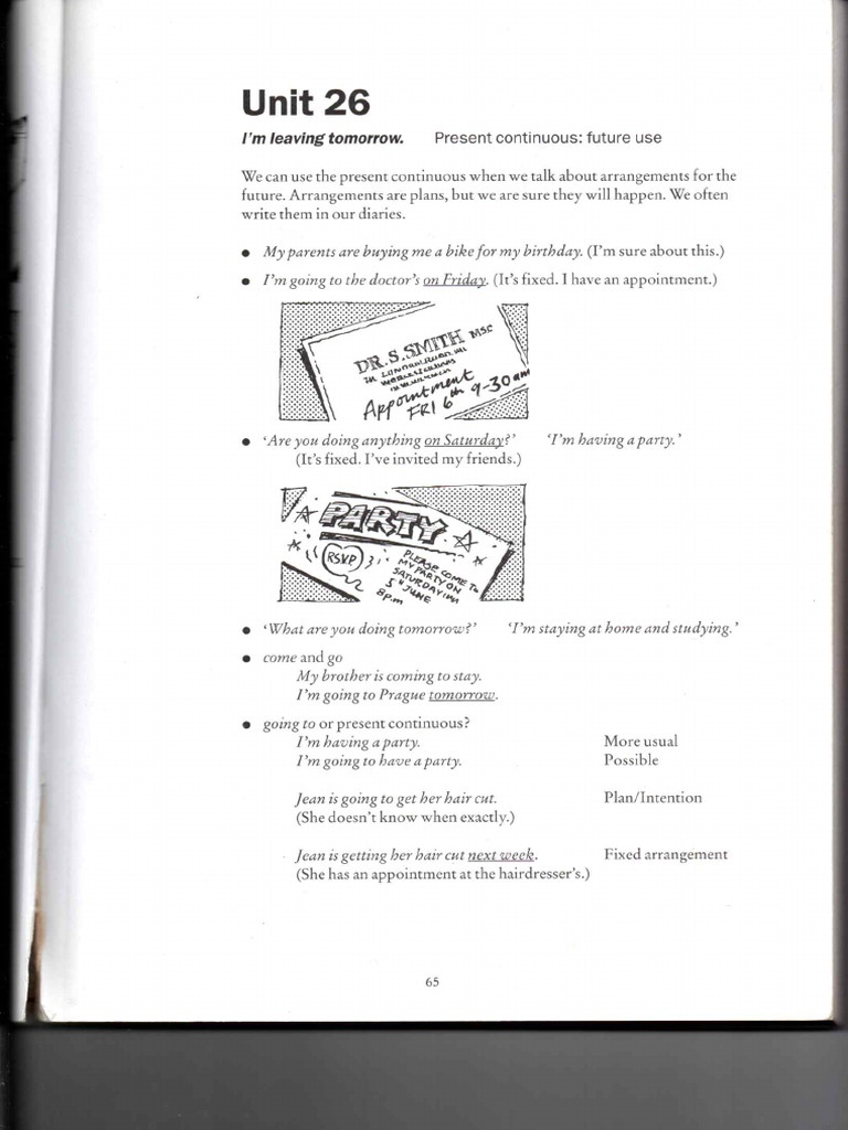 Present Continuous - Future Use 1 | PDF