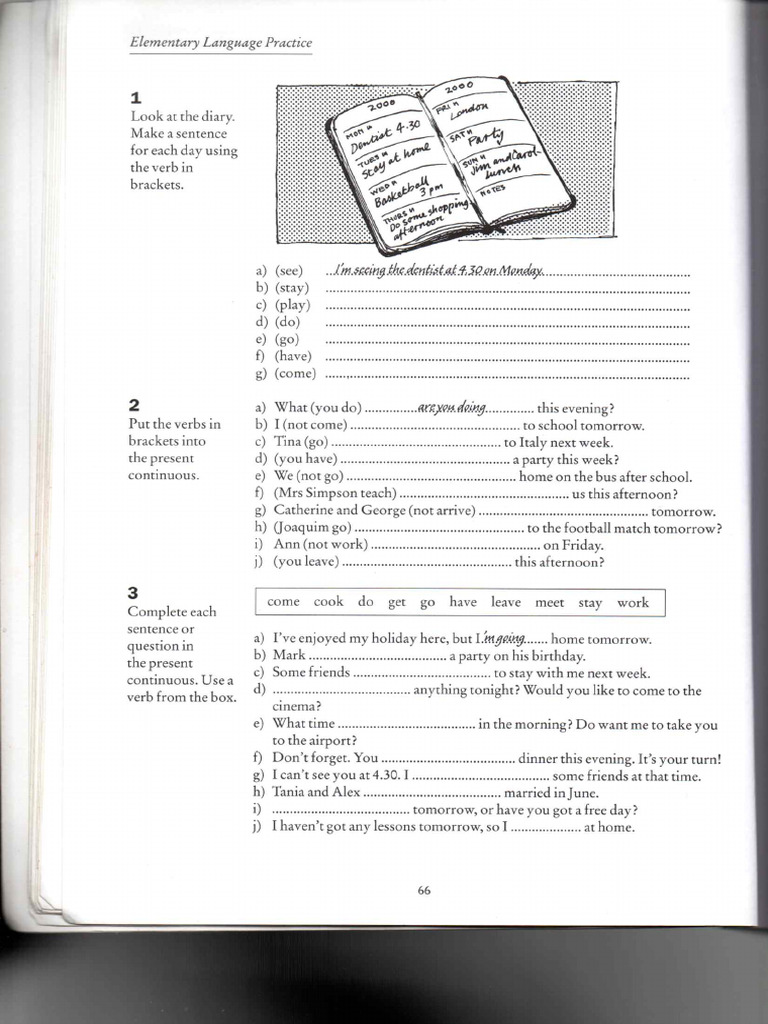 Present Continuous - Future Use 2 | PDF
