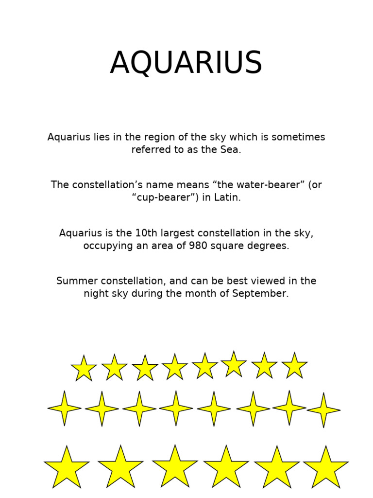 Aquarius | PDF
