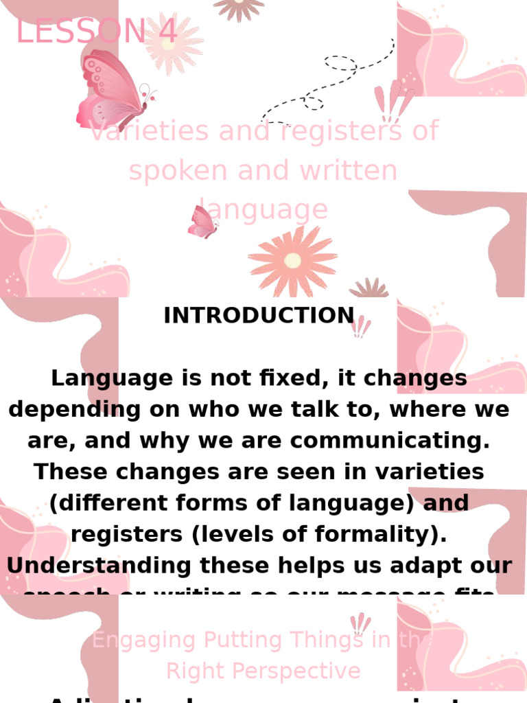 Local Specialized Language Registers | PDF | Jargon | Communication
