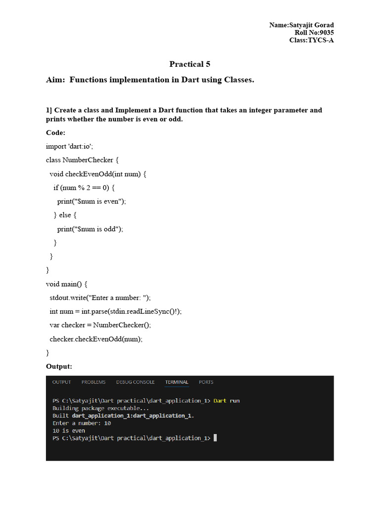 Practical 5 HAD | PDF | Parameter (Computer Programming) | Integer (Computer Science)
