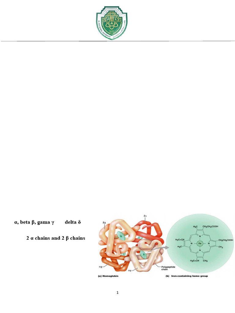 MUCLecture 2023 11758420 | PDF | Hemoglobin | Red Blood Cell