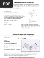 Bragg's Law, Derivation and Application | PDF | Atomic | Oscillation