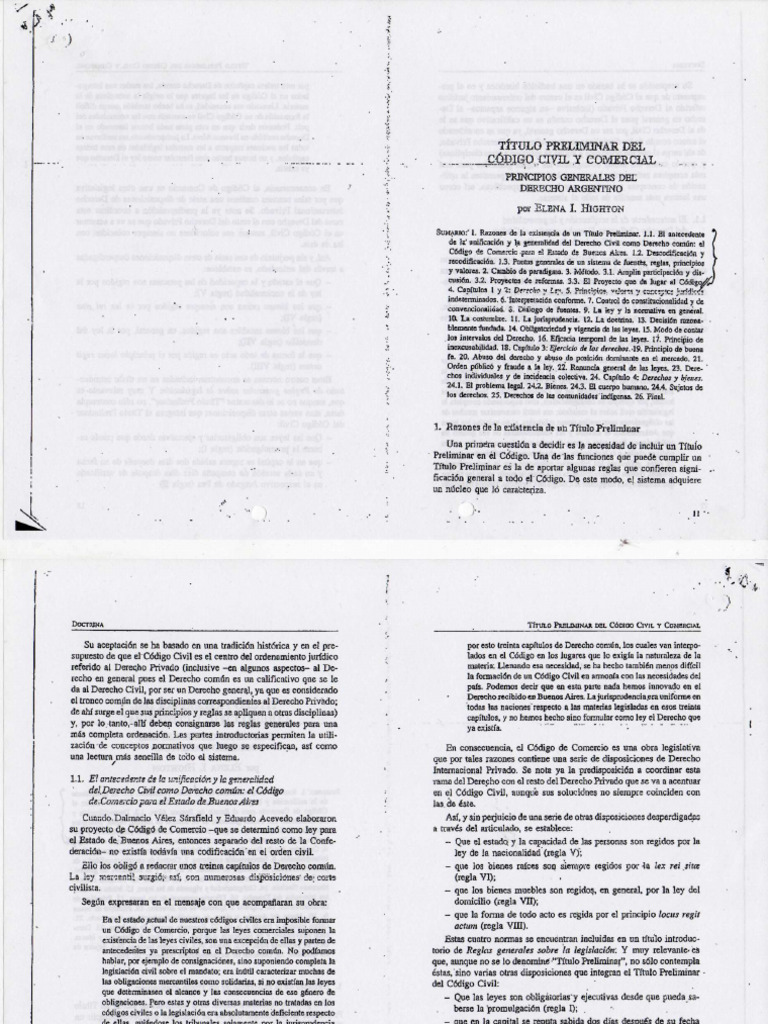 TÍTULO PRELIMINAR parte 1 | PDF