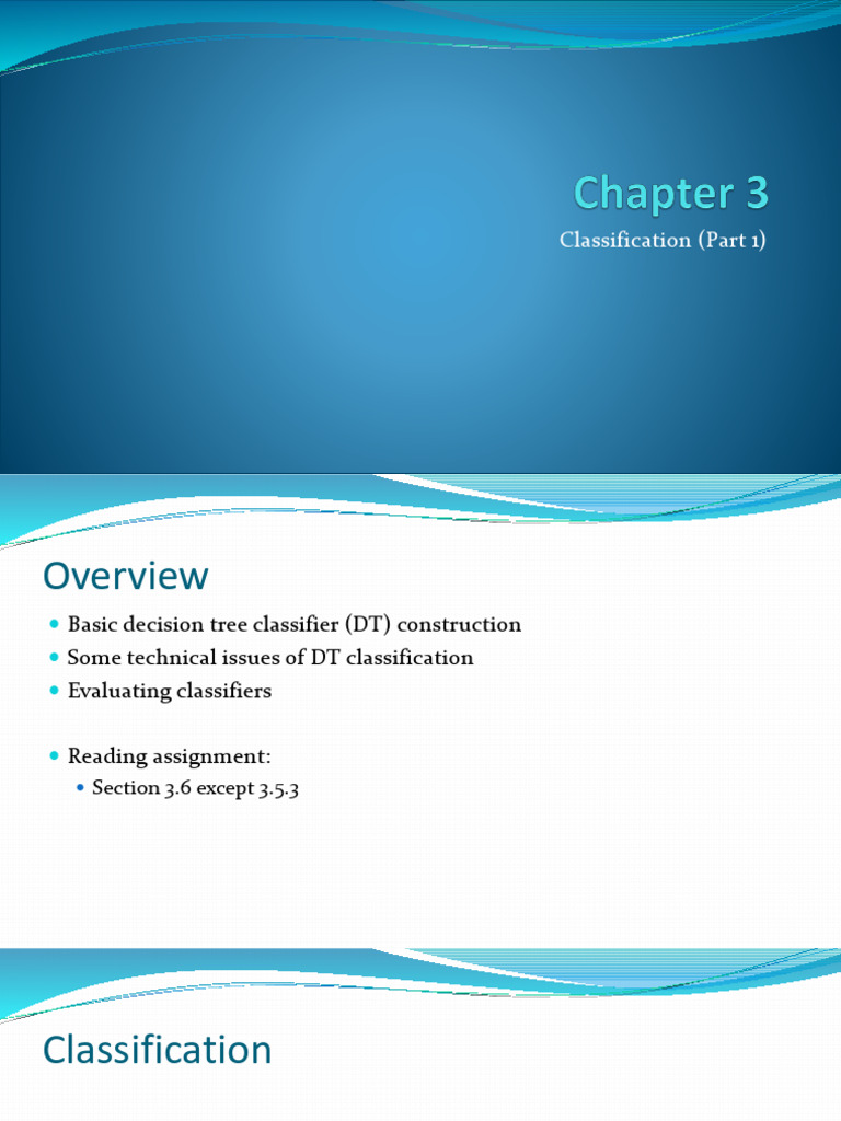 Classification 1 | PDF | Receiver Operating Characteristic ...