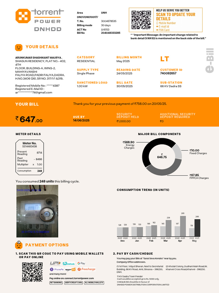 Viewbill 30062025 121714 | PDF | Cheque | Debit Card