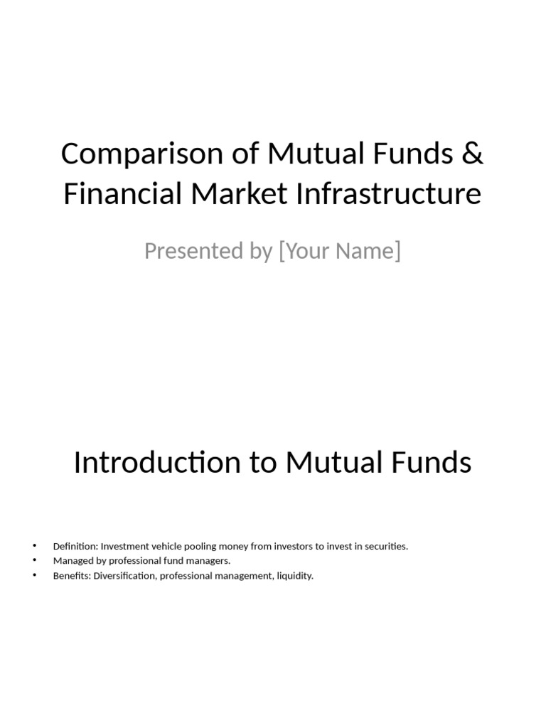 Comparison of Mutual Funds | PDF