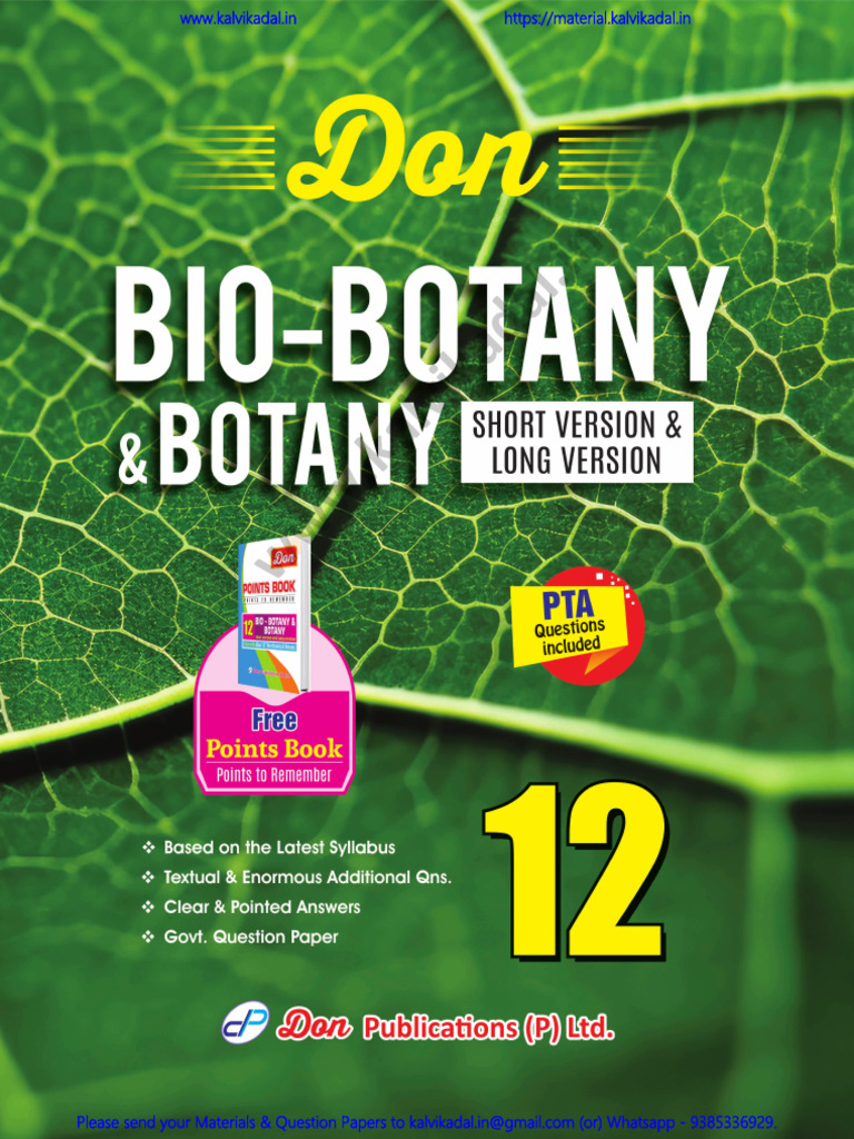 12th Bio Botany & Botany | PDF | Chess Theory | Chess Openings
