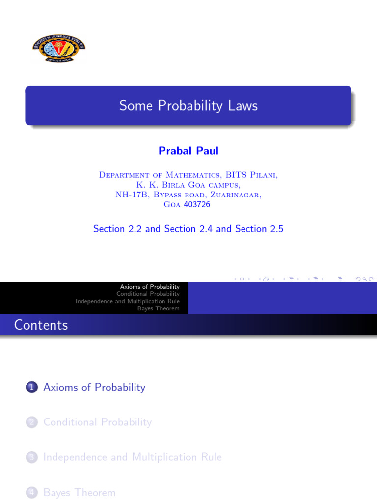 Key Probability Concepts Explained | PDF | Probability | Theorem