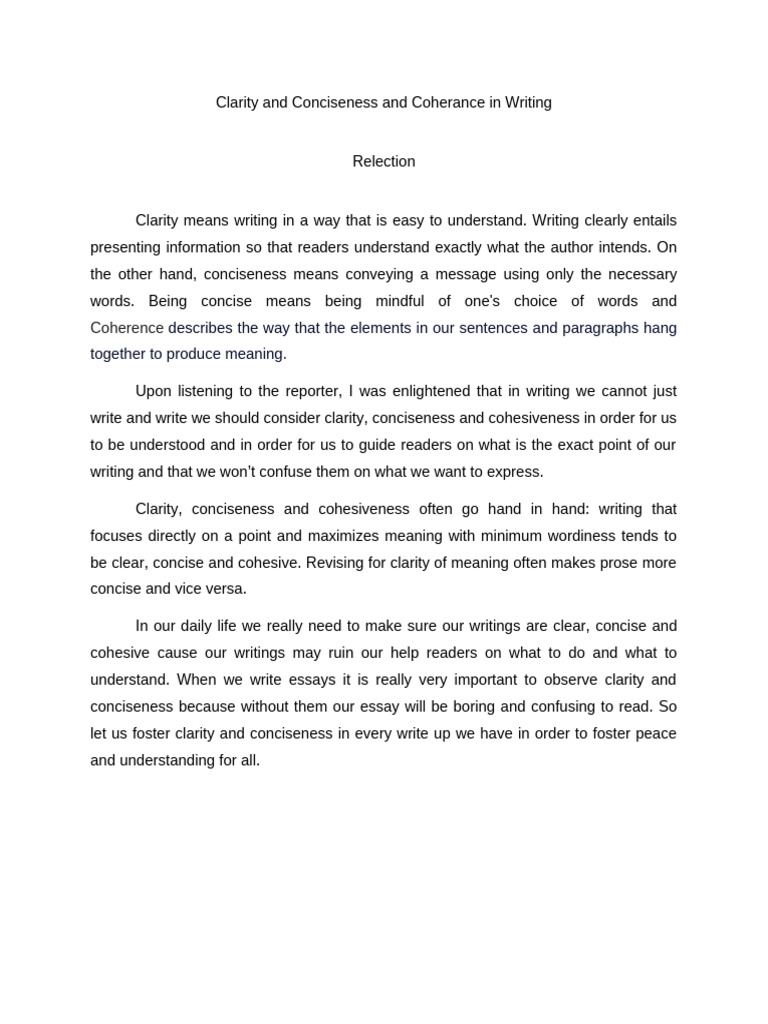 Clarity and Conciseness in Writing | PDF