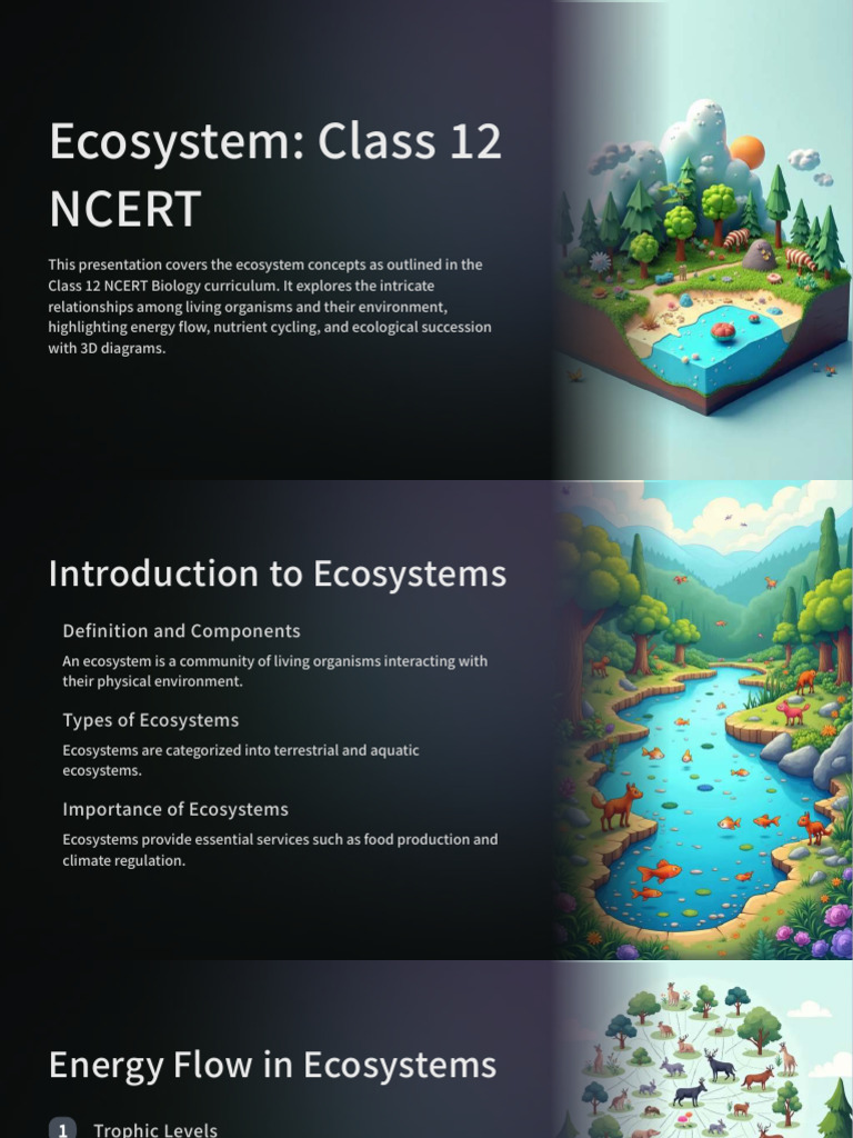 Ecosystem - Class 12 NCERT | PDF | Ecosystem | Ecology