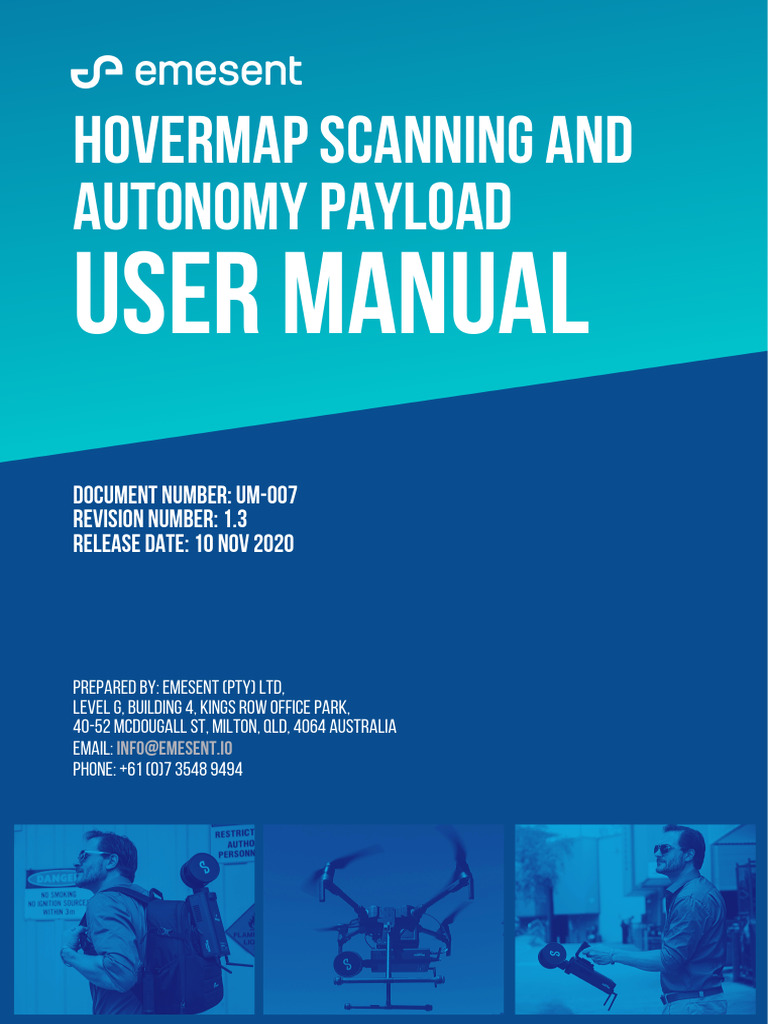 UM 007 Hovermap User Manual 1.3 | PDF | Lidar | Unmanned Aerial Vehicle