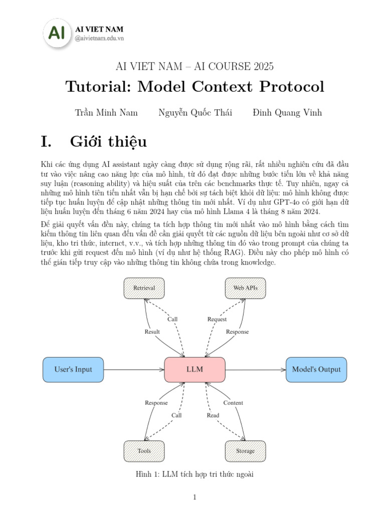 AIO2025 - Model Context Protocol | PDF