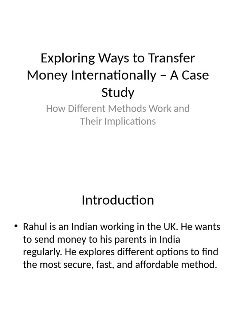Money Transfer Case Study Detailed | PDF | Cryptocurrency | Economies