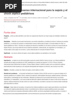 Criterios de Phoenix para Sepsis Pediátrica | PDF | Septicemia ...