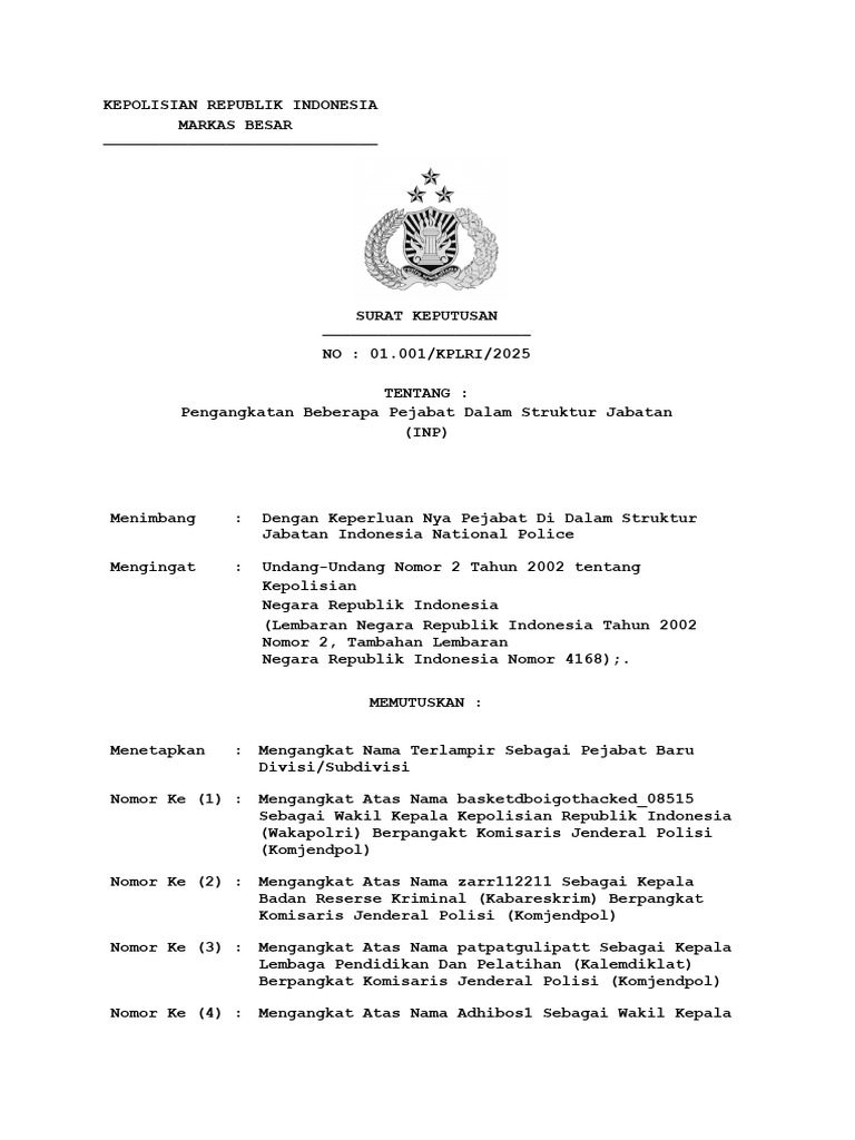 Skep. Kapolri-3 | PDF