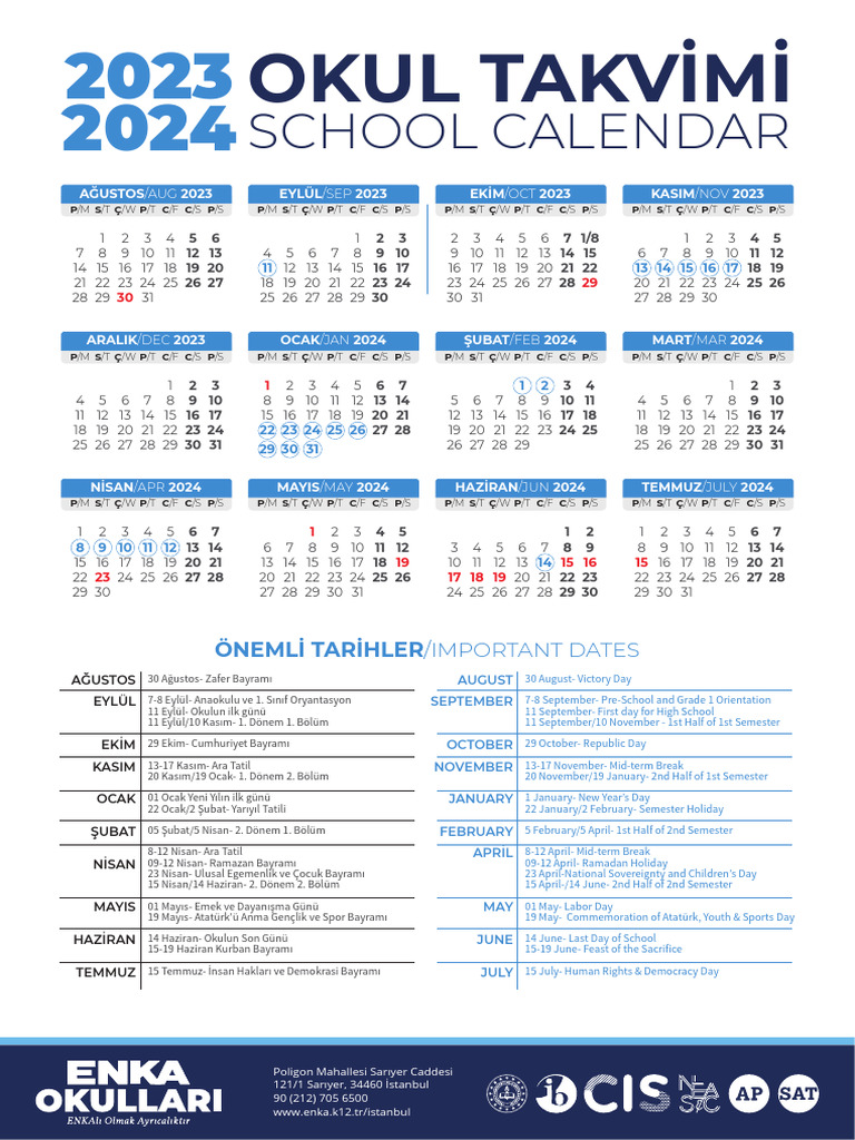 2023 2024 School Calendar | PDF