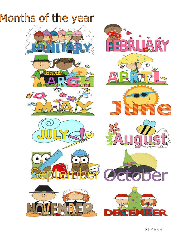 Months of The Year | PDF