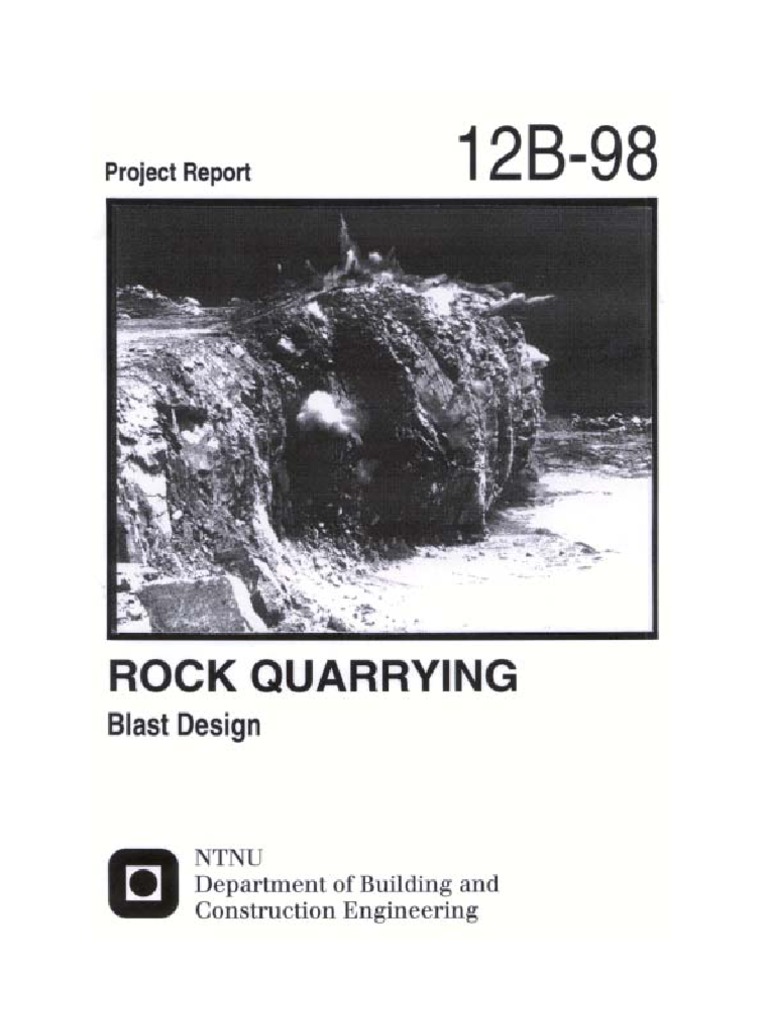 Blasting Design 12b-98eng | PDF | Explosive Material | Rock (Geology)