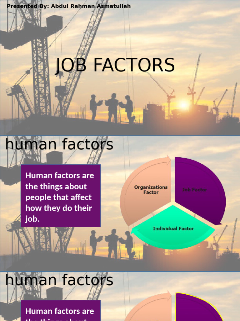 Job Factors | PDF