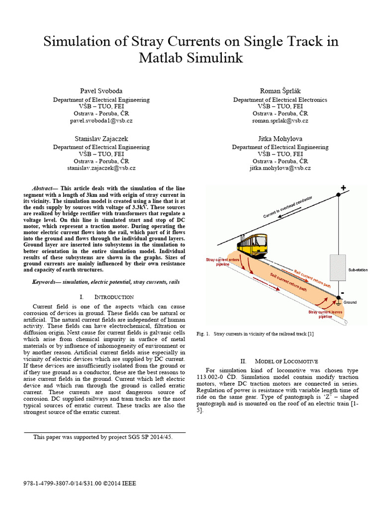 Stray Current Simulation in Matlab Simulink | PDF | Direct Current ...