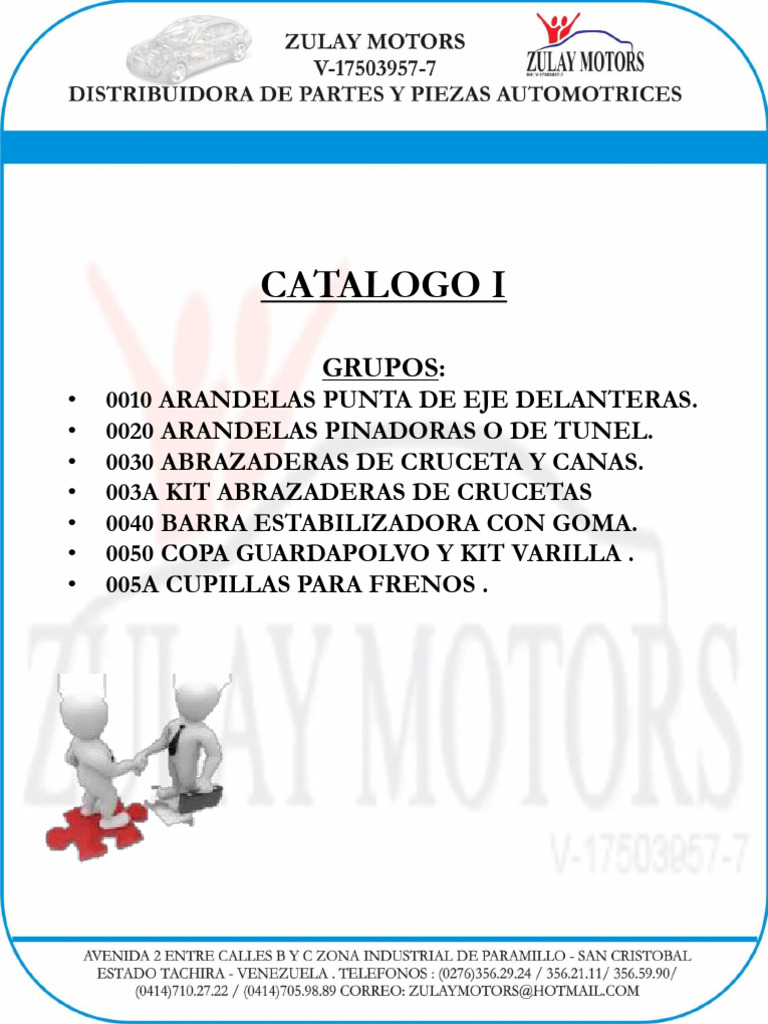 Catalogo I 0010 005 A | PDF | Vehículo de motor | Vehículos de ruedas