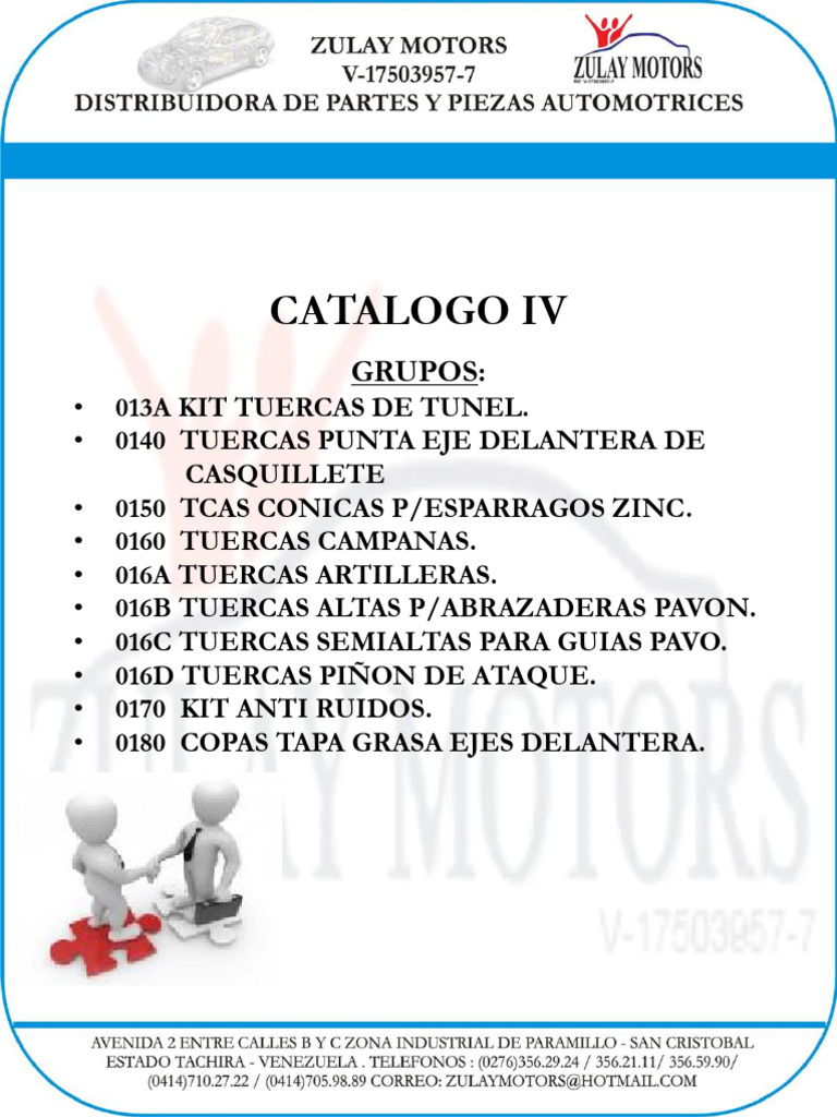 Catalogo IV 013-A - 0180 | PDF | Industria automotriz | Coche