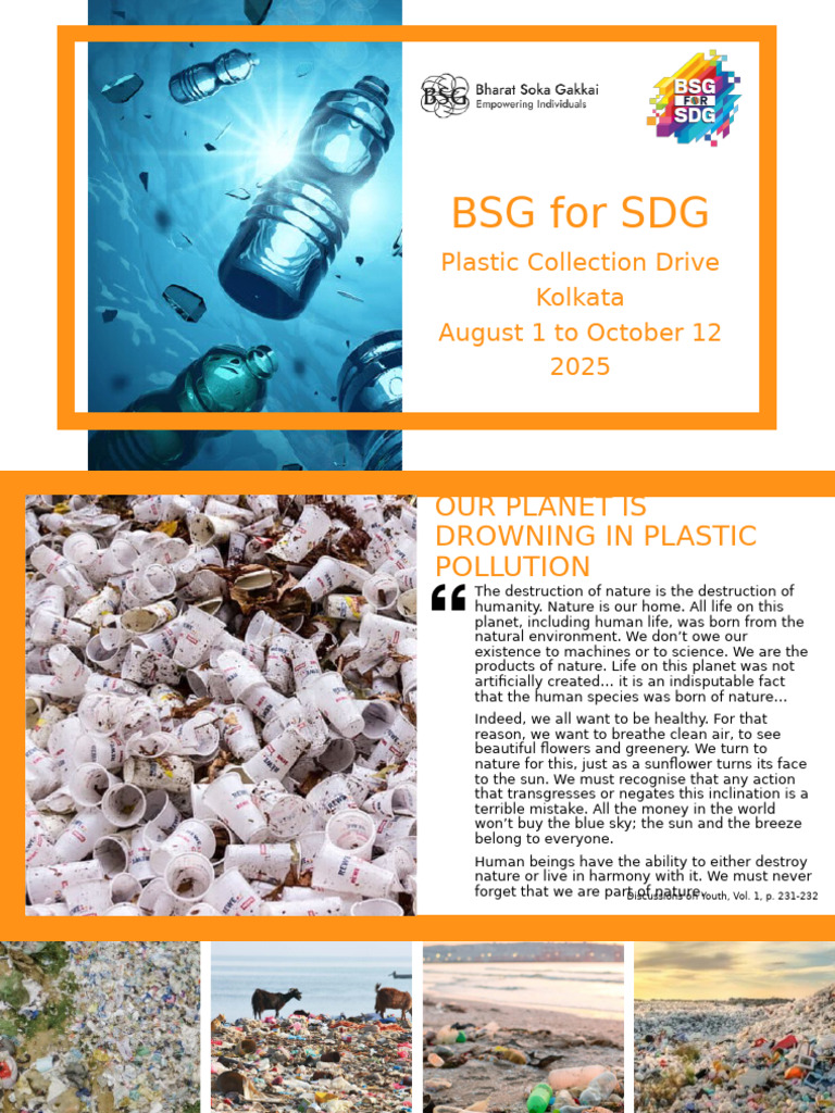 Kolkata Plastic Collection Drive 2025 | PDF | Natural Environment ...
