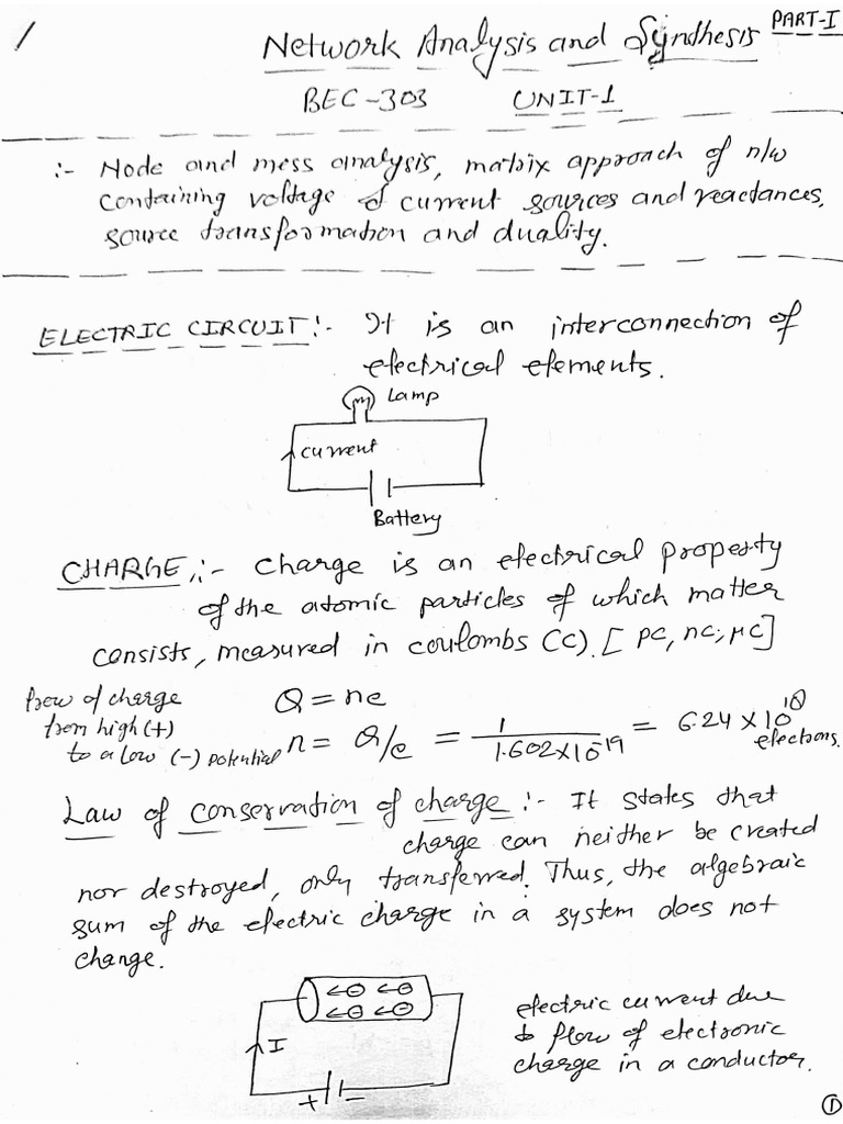 NAS - BEC 303 - Unit 1 - Part 1 Notes | PDF