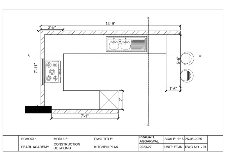 Kitchen Plan WITH TITLE BLOCK-Model | PDF