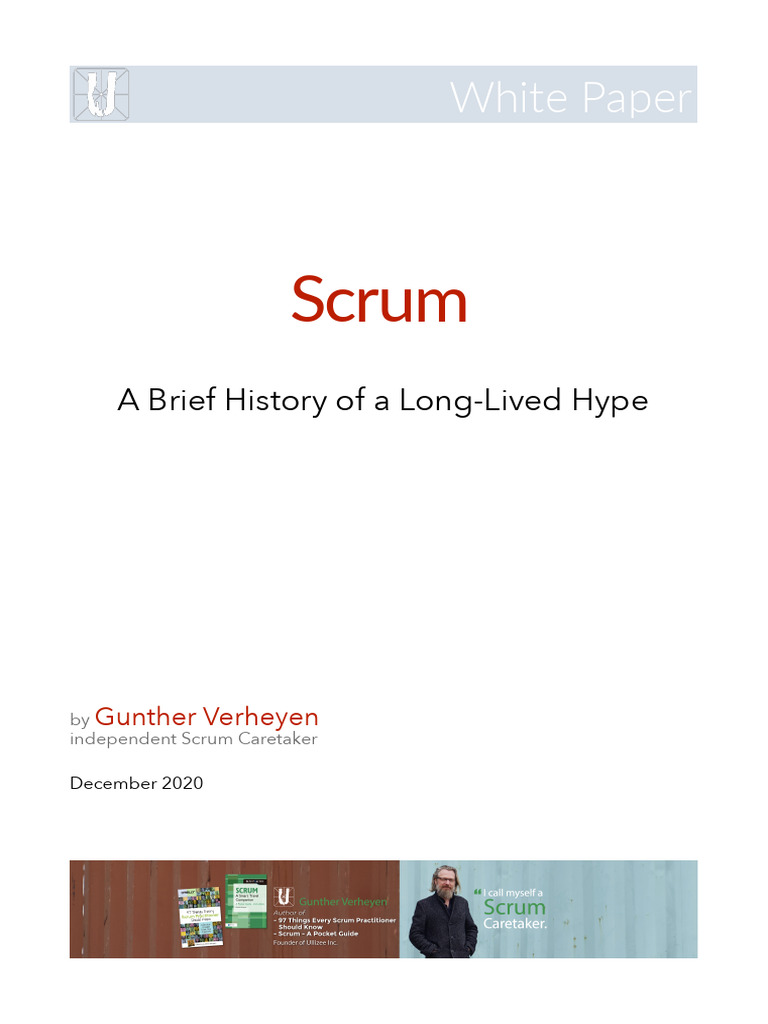 Scrum a Brief History of a Long Lived Hype Paper | PDF | Scrum ...