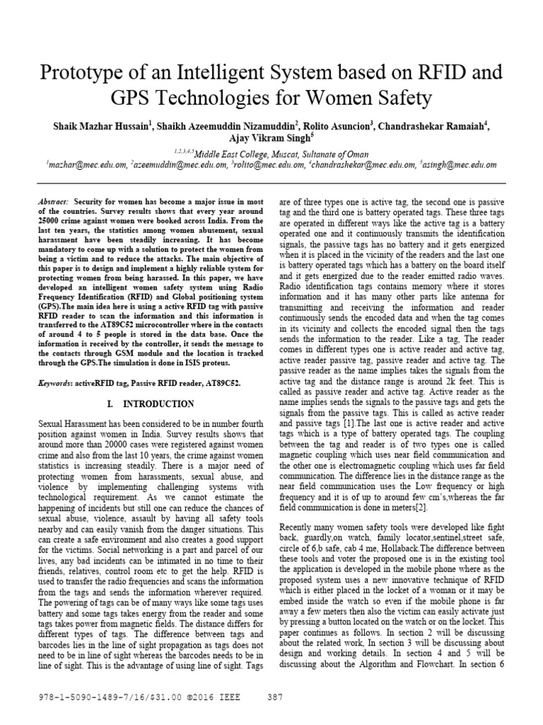 Prototype of An Intelligent System Based On RFID and GPS Technologies ...