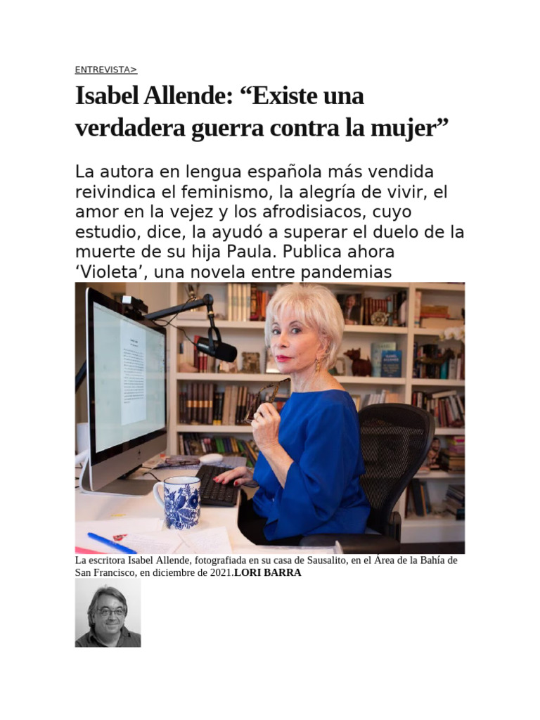 Entrevista A Isabel Allende en El País | PDF | Chile