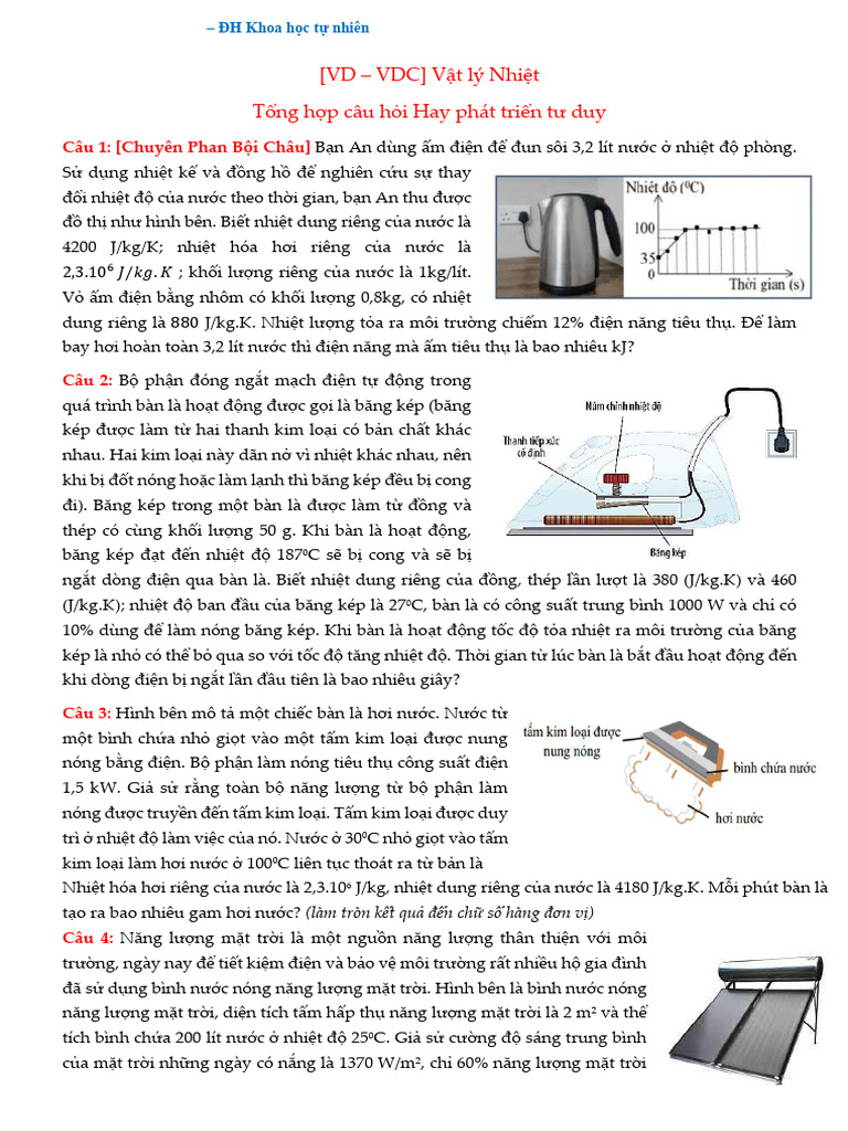 VD-VDC Vật Lý Nhiệt (Phát Triển Tư Duy) | PDF