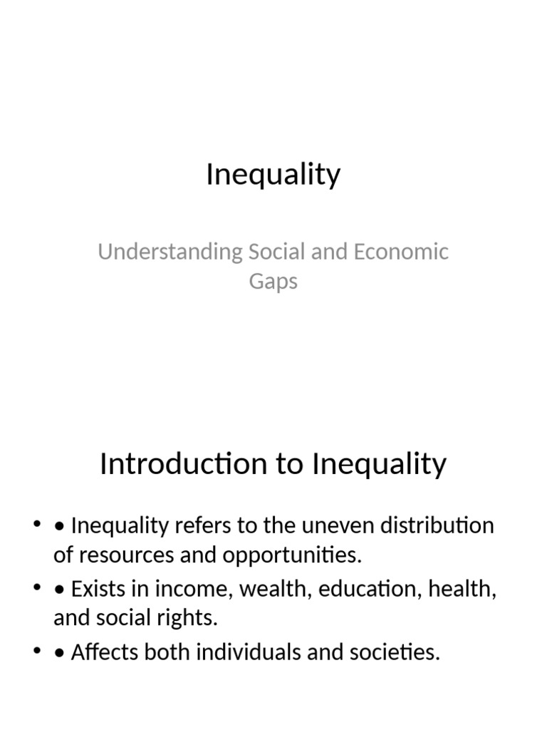 Global Social Inequality Overview | PDF