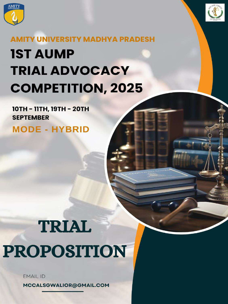 1st AUMP Trial Advocacy Proposition | PDF | Toxicity | Lead