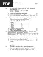 Term 3 Test Grade 12 2021 | PDF | Numbers | Mathematics