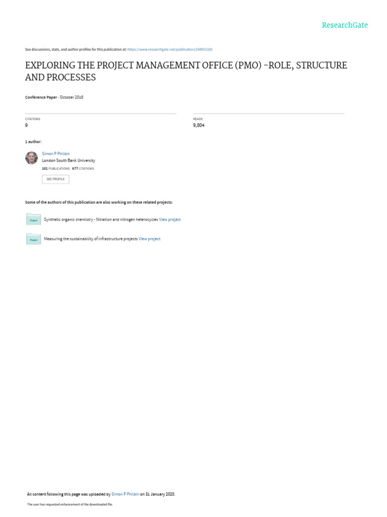 PMO Role, Structure, and Processes Explained | PDF | Project Management ...