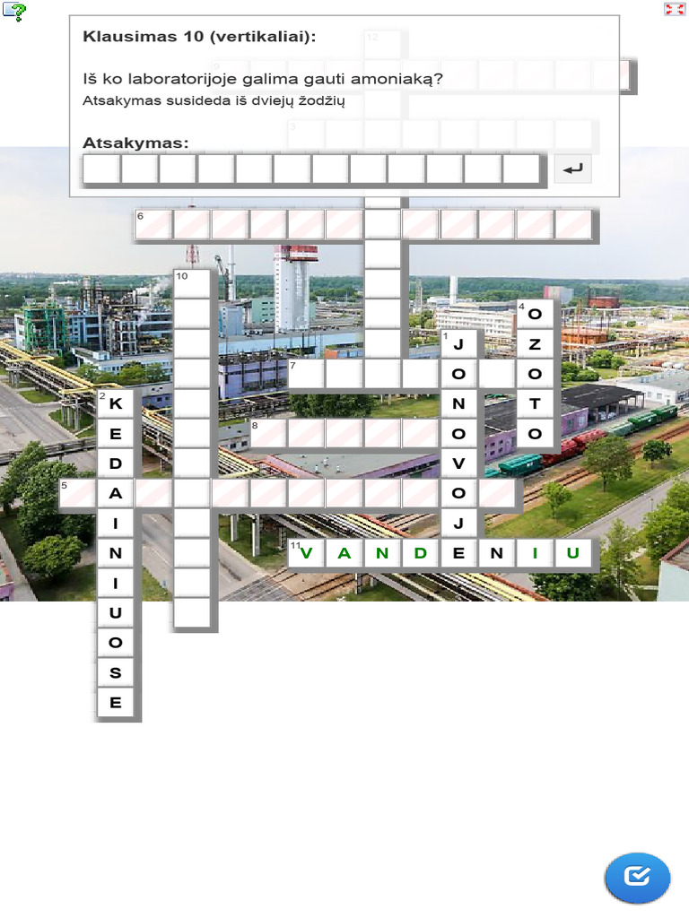 Azoto Ir Sieros Kryžiažodis | PDF