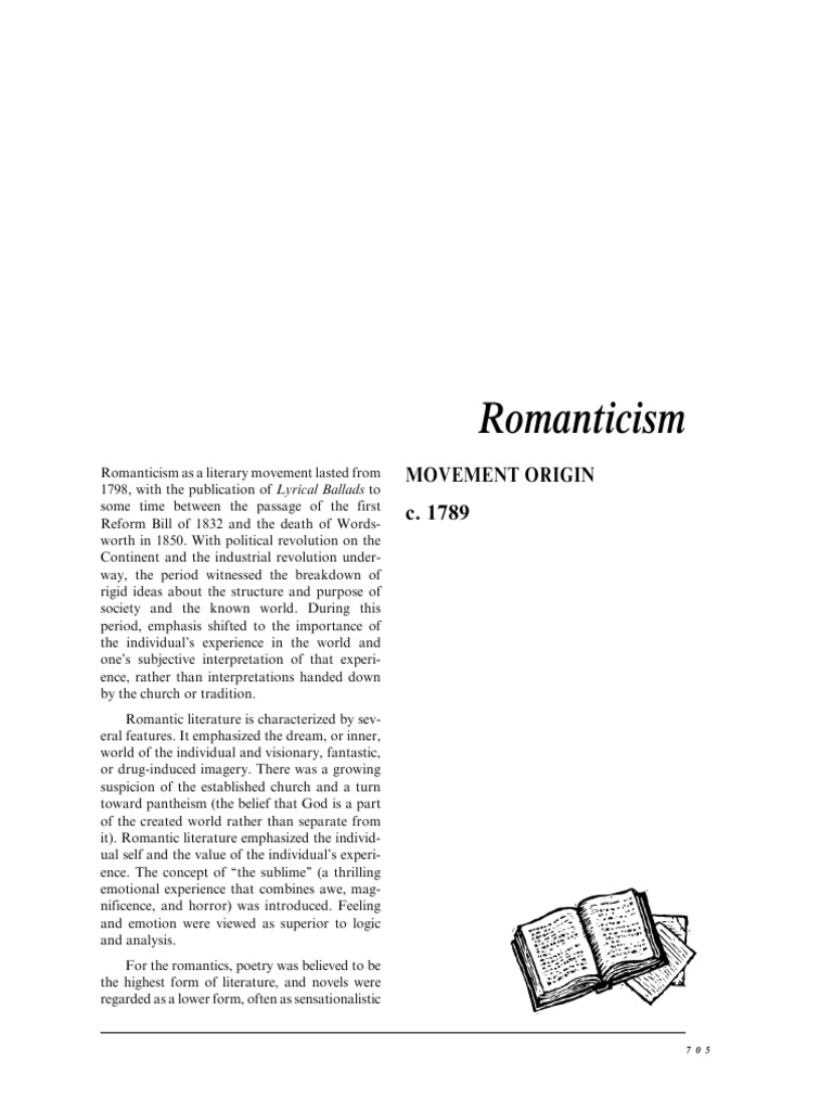 Overview of Romanticism Movement | PDF | Frankenstein | Romanticism
