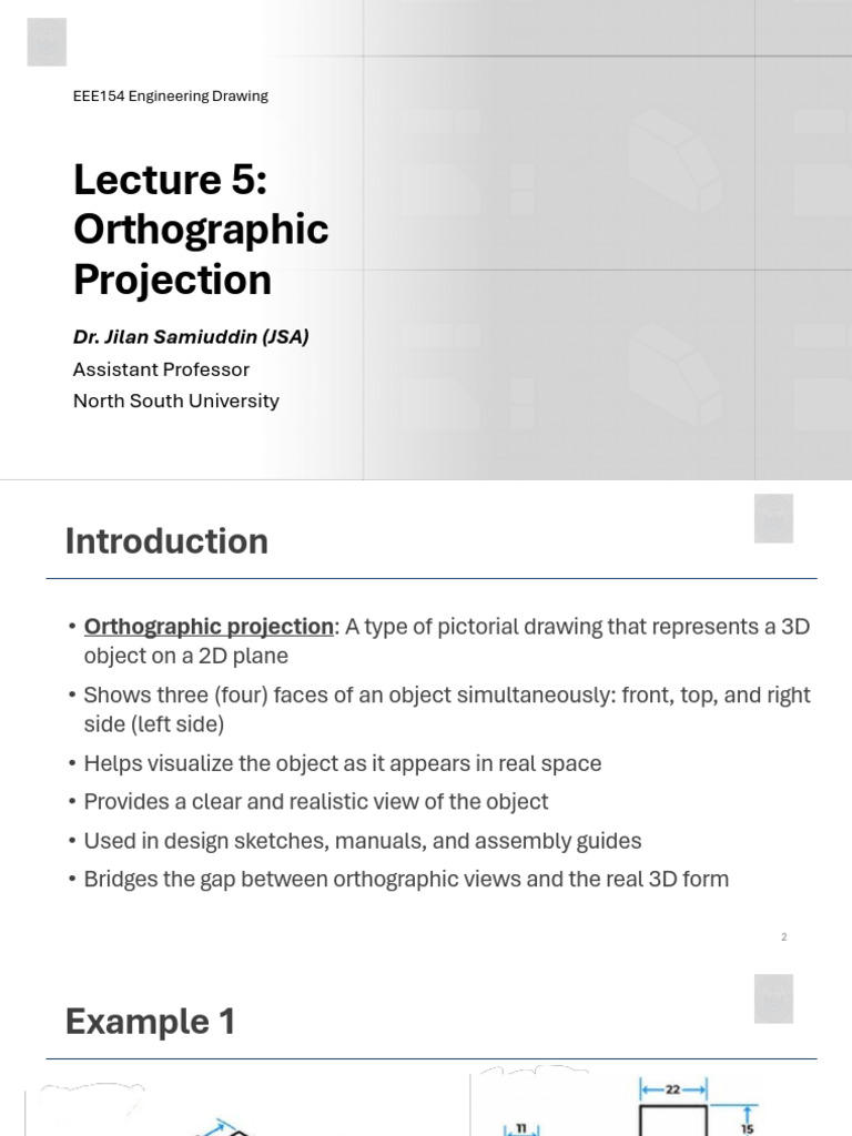 Orthographic Projection Overview | PDF