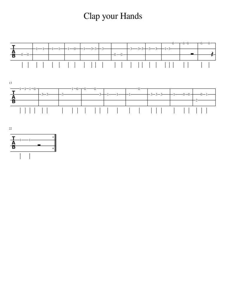 Clap Your Hands Activity Guide | PDF