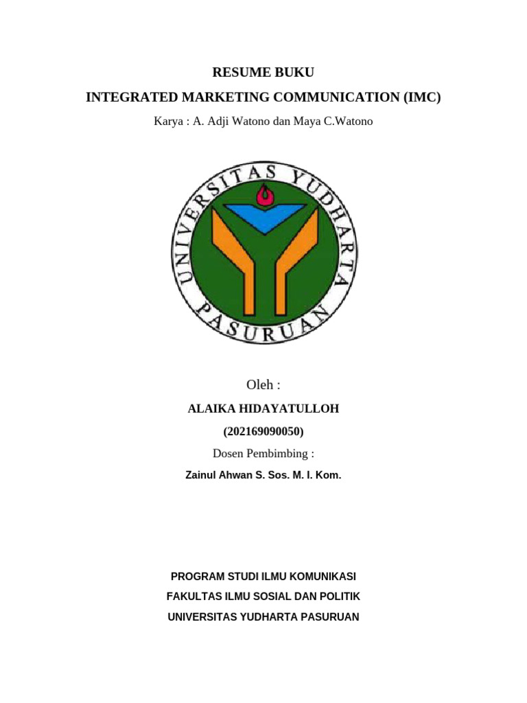 Tugas Resume IMC Alaika H. | PDF