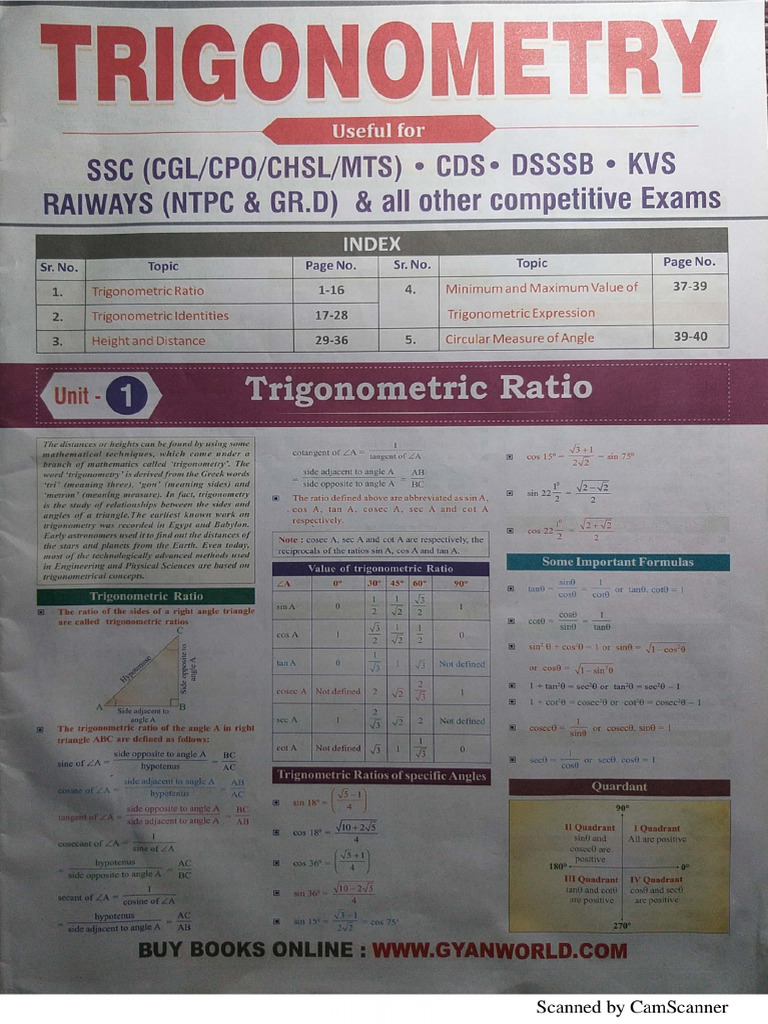 Trigonometry | PDF