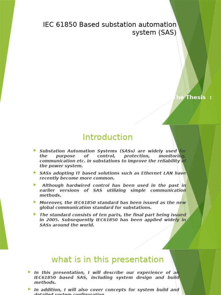 IEC 61850 Substation Automation Overview | PDF | Network Topology ...
