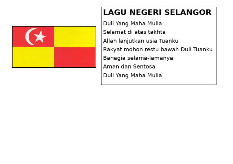 Lagu Negeri Selangor | PDF