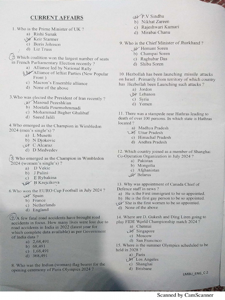 Ossc CGL Paper 2024 | PDF