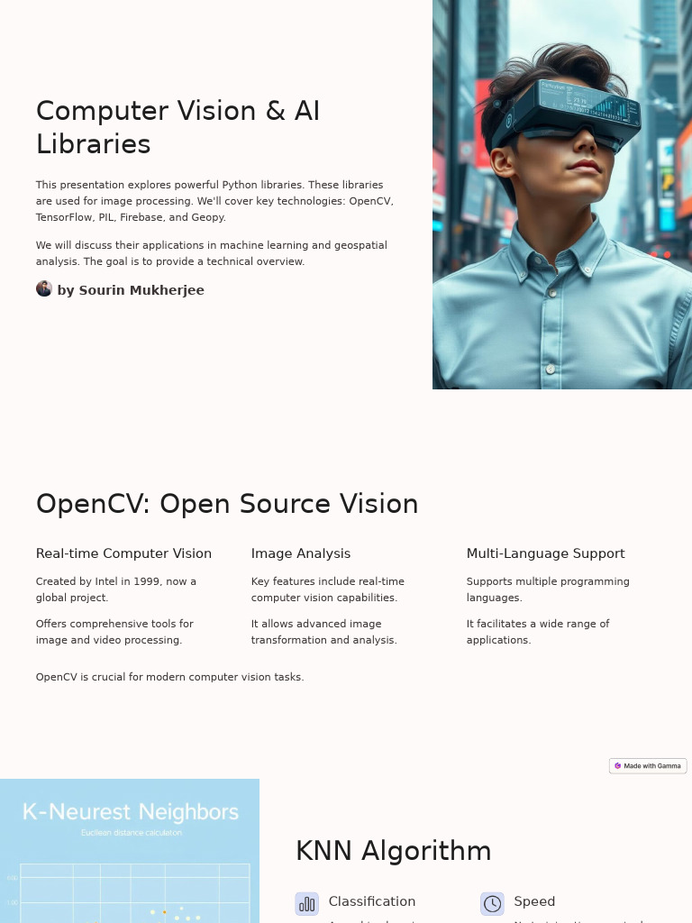 Python Libraries for Computer Vision | PDF | Computer Vision | Optical ...