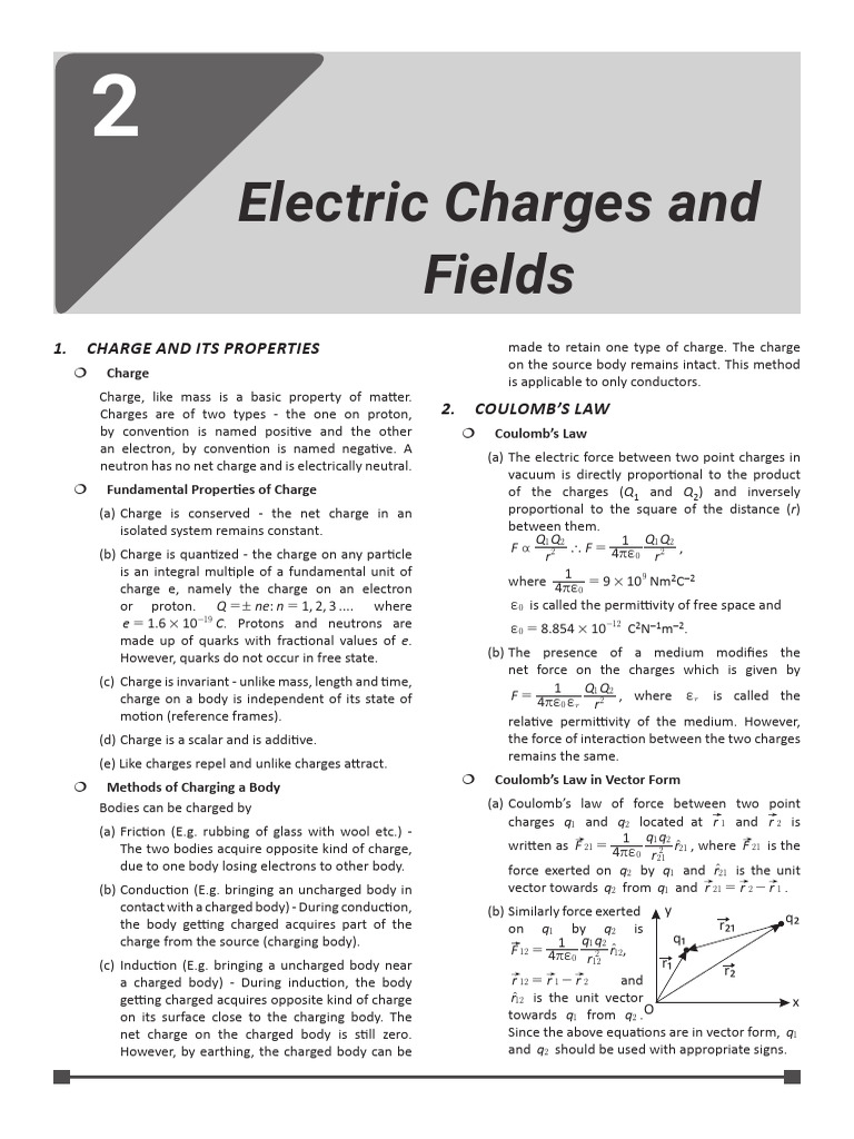 Electric Charges and Fields Final 2 RTP | PDF | Electric Charge | Electric Field