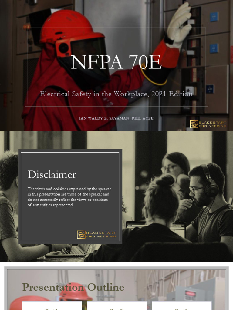 Overview of NFPA 70E - 2021 Edition PDF | PDF | Occupational Safety And ...